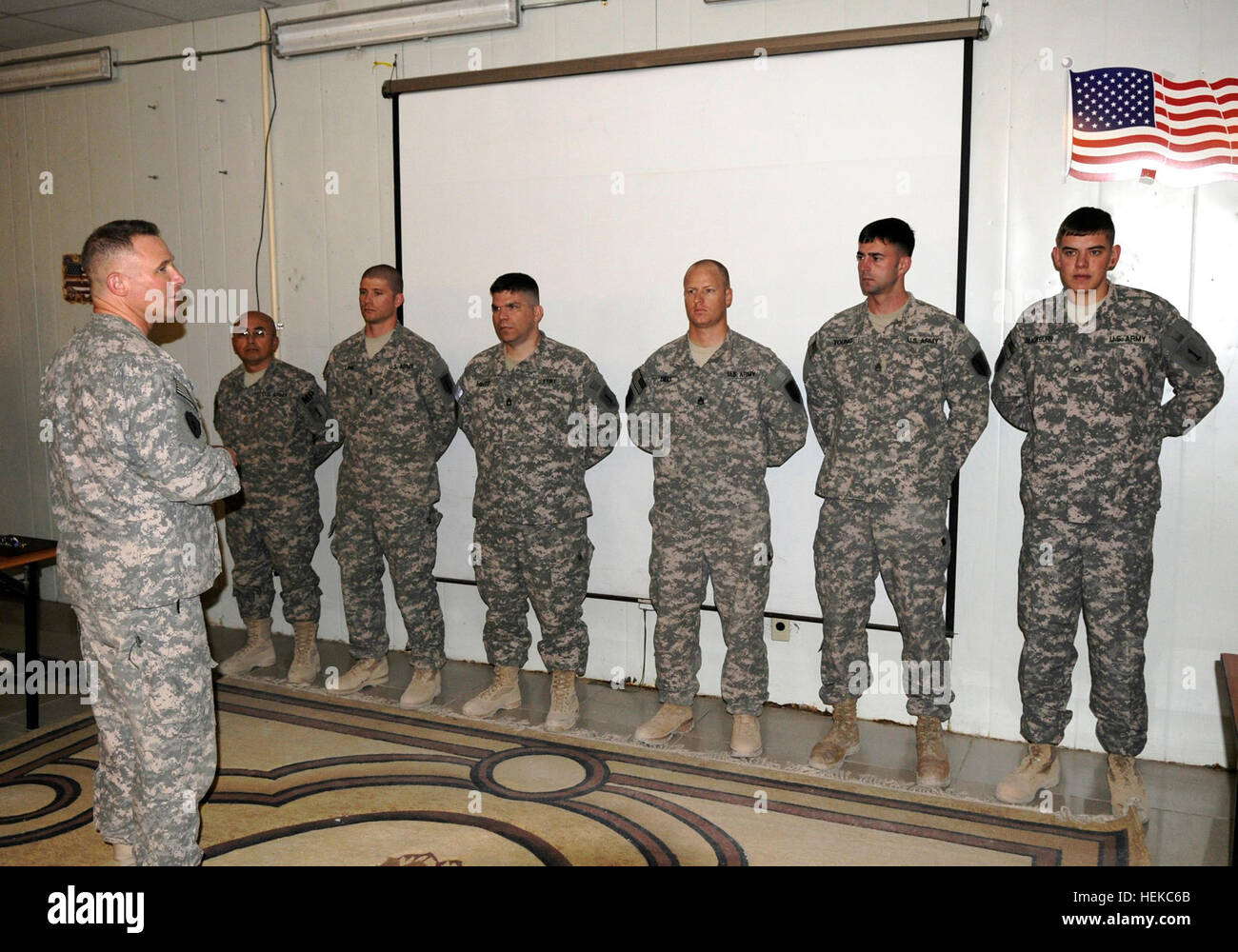 BAGHDAD—Brig. Gen. Paul J. LaCamera, center, deputy commanding general ...