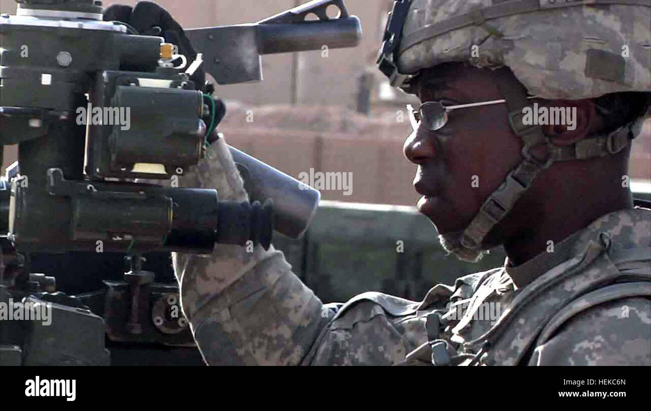 Sgt. Clarence Robinson, a gunner assigned to A Battery, 2nd Battalion ...