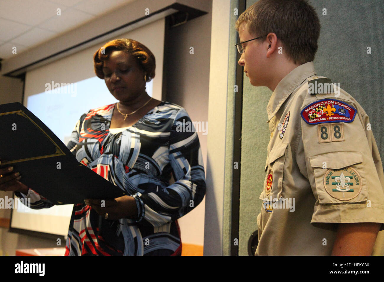 Vicky Artis-Braswell,represents Army Cyber Command, presents a ...