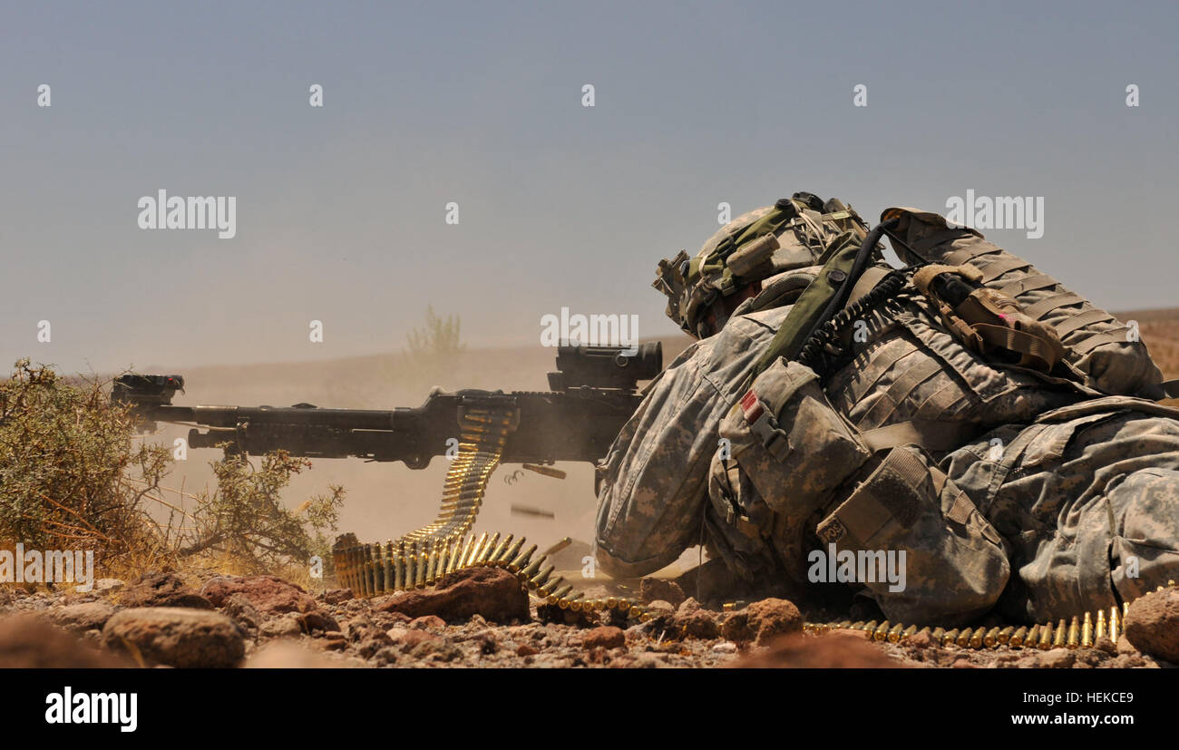 Sgt. Kellen Archer, 3rd platoon weapons squad leader, Charger Company ...