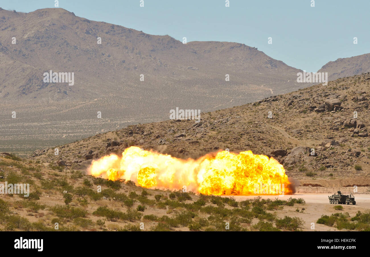 Combat engineers from 18th Engineers Company use mine clearing land ...