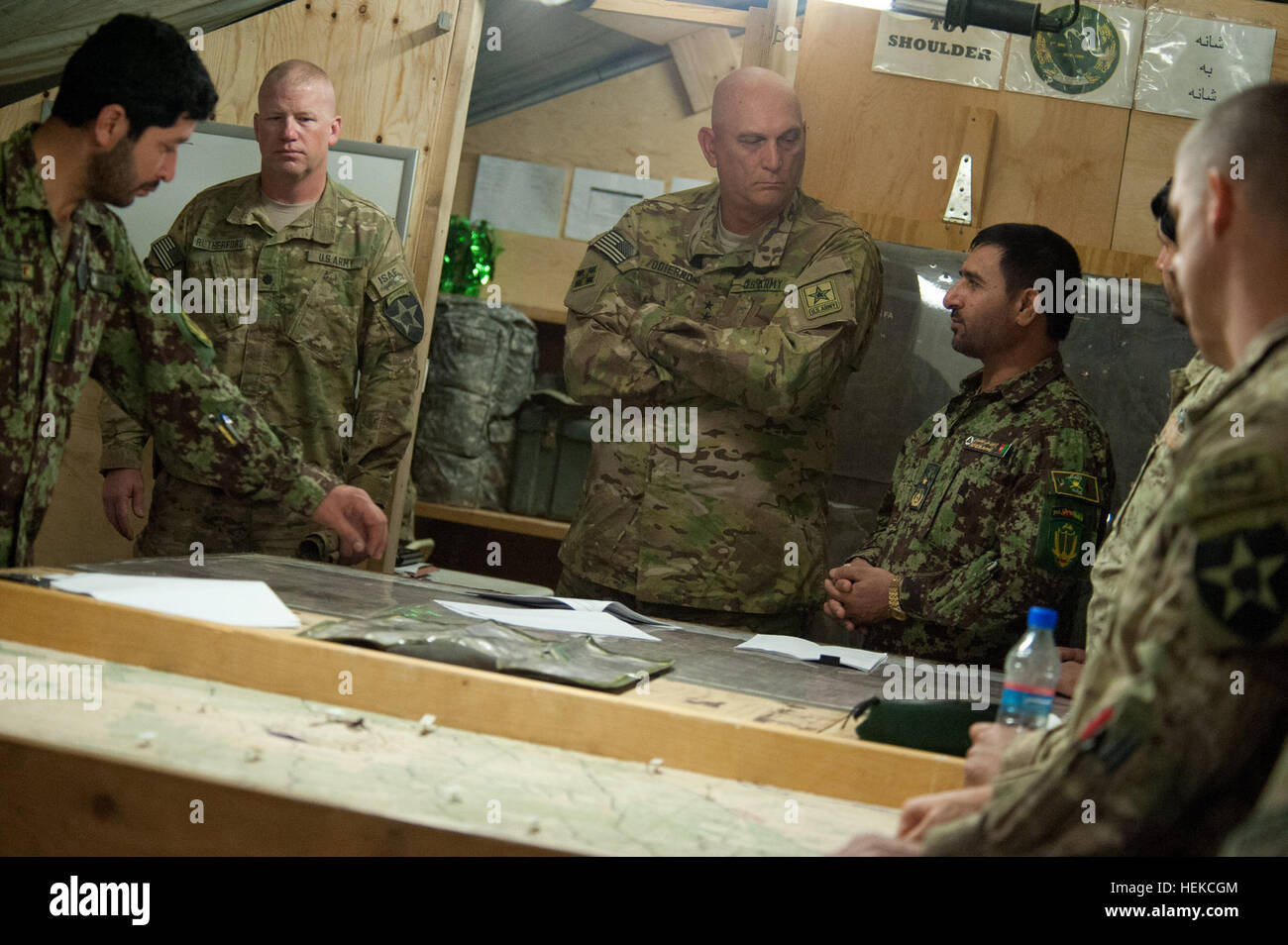U.S. Army Chief of Staff Gen. Raymond T. Odierno recieves a briefing on ...
