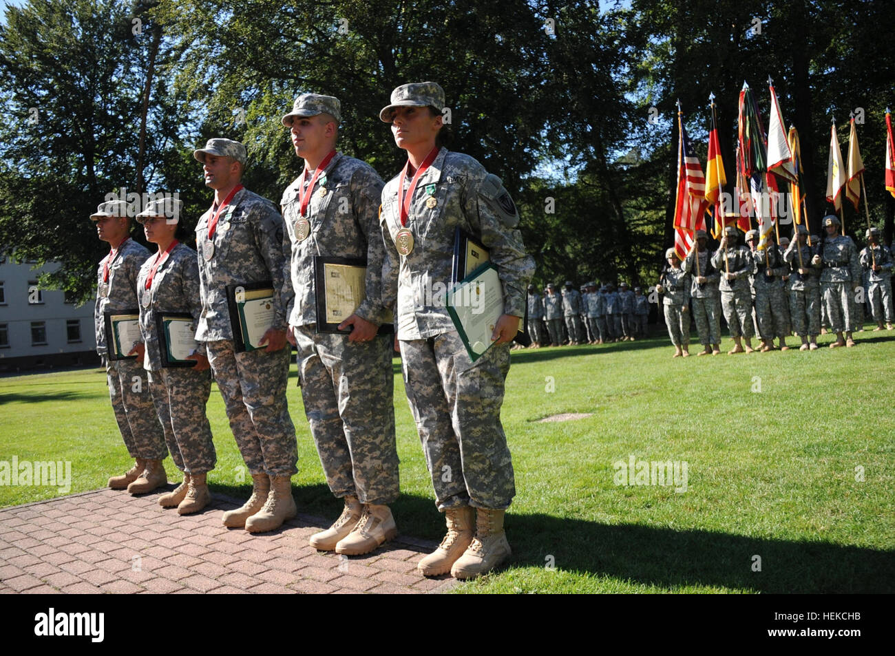 Five soldiers from the 21st Theater Sustainment Command were inducted ...