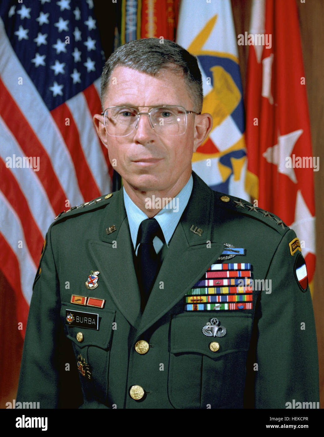 Official Army portrait of GEN Edwin Burba, FORSCOM Commander. Exact ...