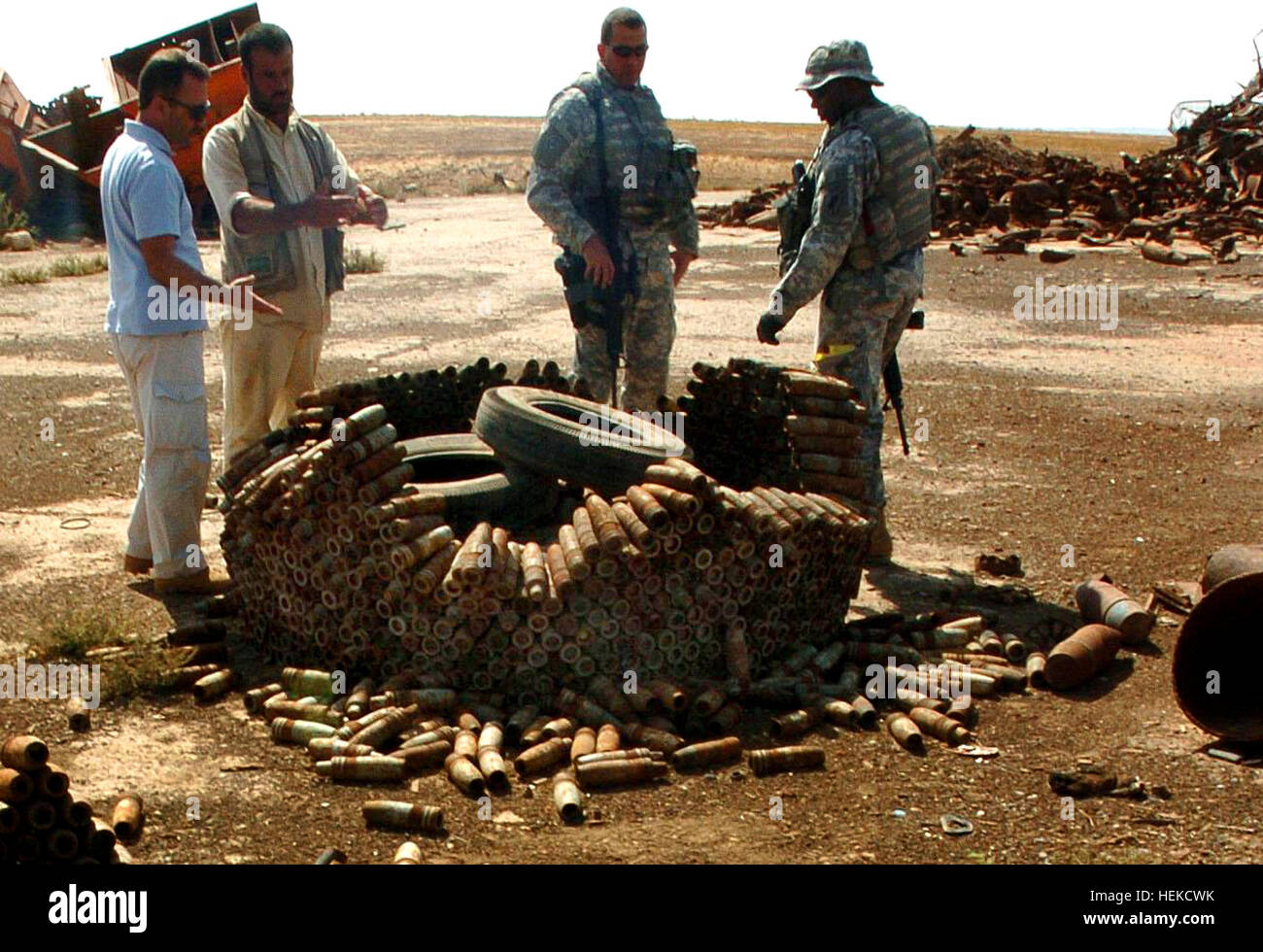 Ordnance cache found Stock Photo - Alamy