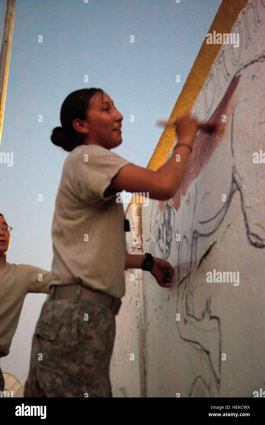 U.S. Army Spc. Mercedes Gates assigned to 1st Cavalry Division, 1st ...