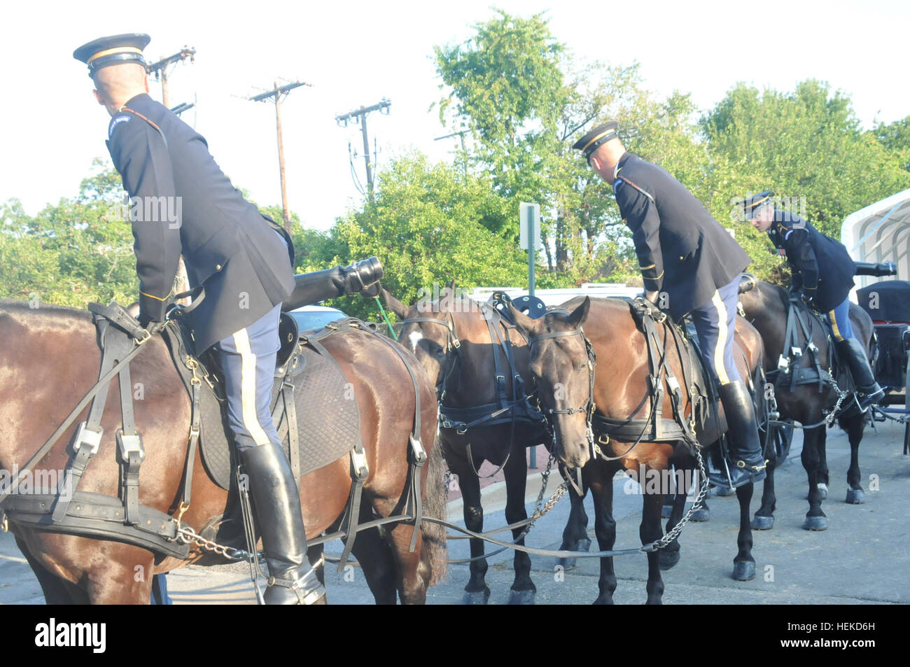 Soldiers of the 3rd U.S. Infantry Regiment (The Old Guard), Caisson ...