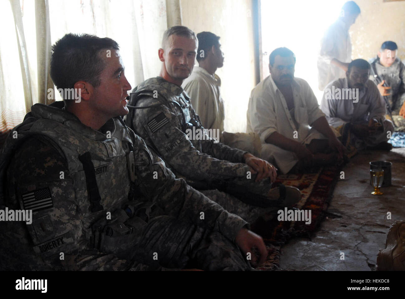 Raleigh, N.C., native 2nd Lt. James Doherty (front), a platoon leader ...