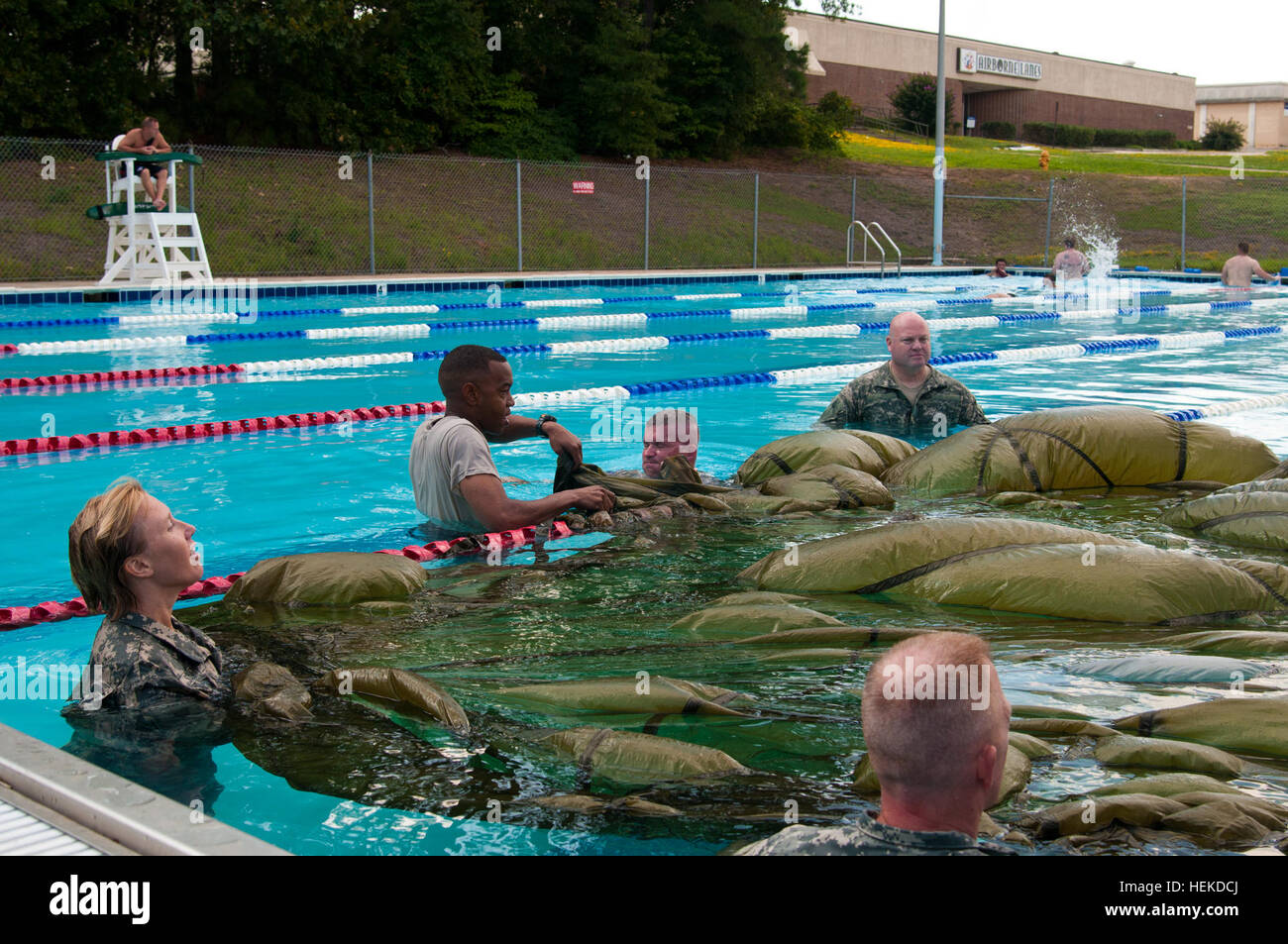 A Soldier with the Headquarters and Headquarters Company, U.S. Army ...
