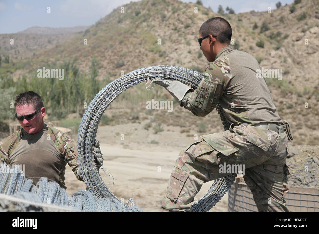 U.S. Army Sgt. Bruce Anderson from Grafenwoehr, Germany, and Pfc ...