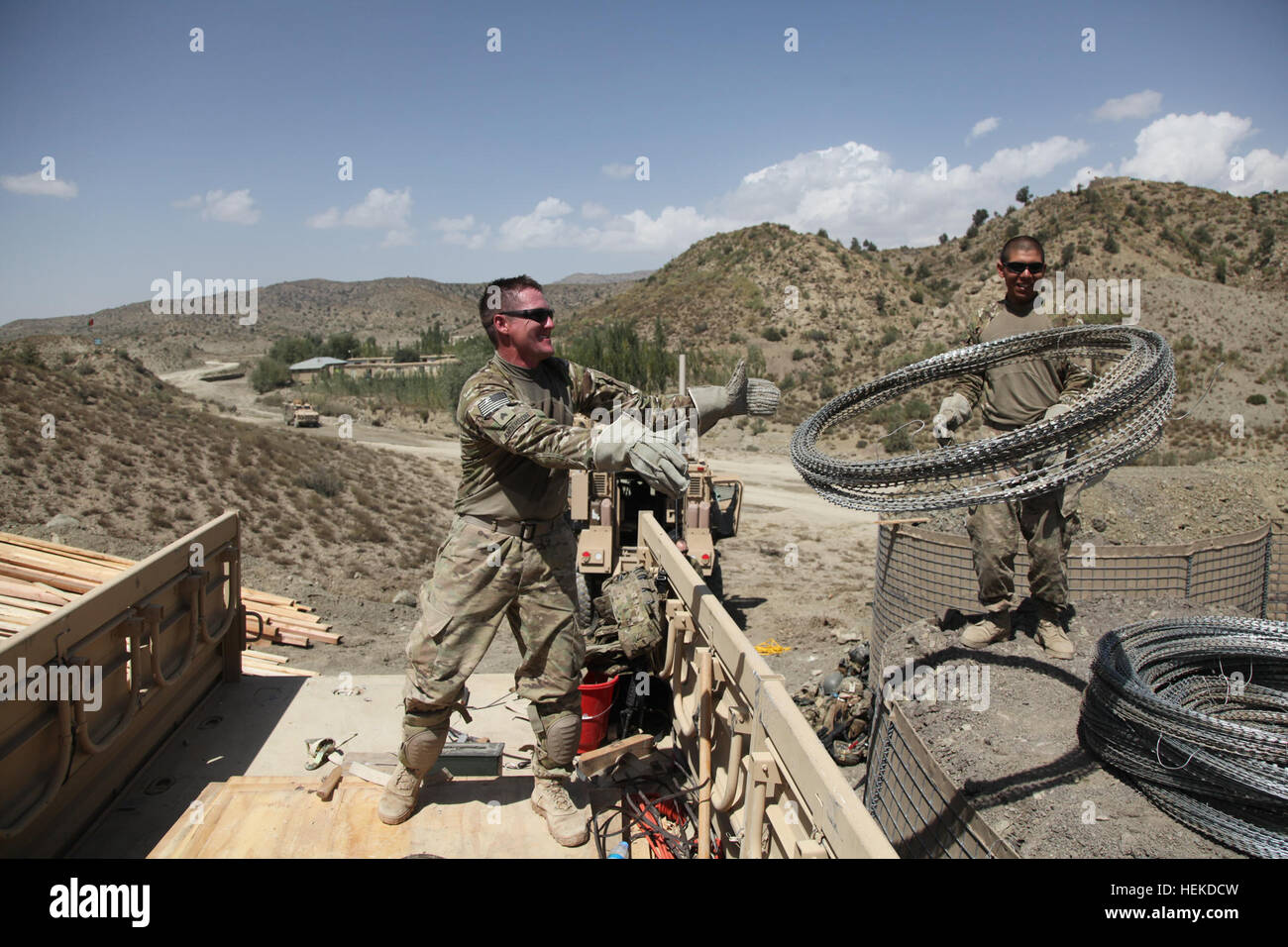 U.S. Army Sgt. Bruce Anderson from Grafenwoehr, Germany and Pfc. Isaiah ...
