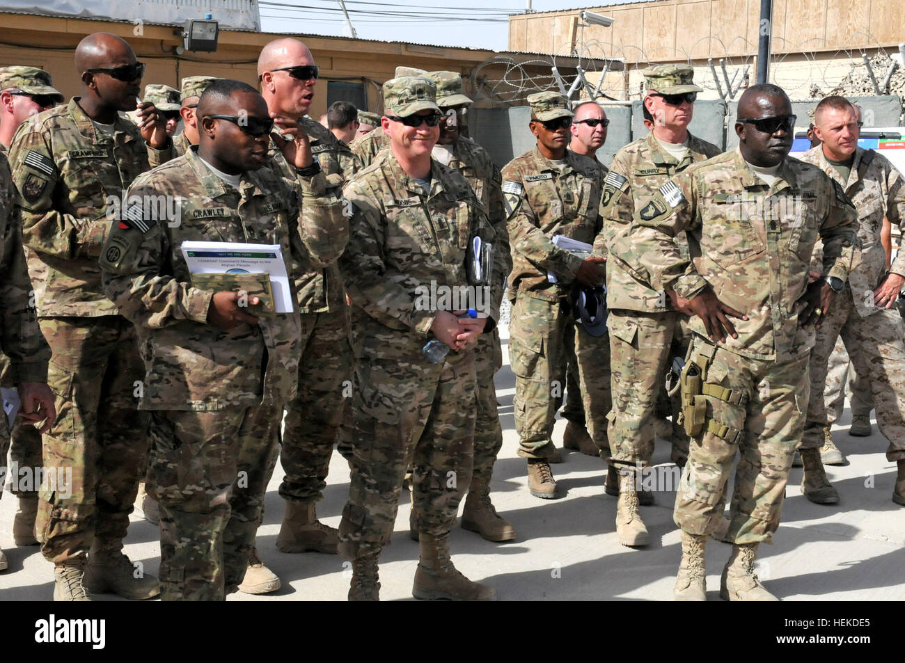 In this photo provided by ISAF Regional Command South, Army Command Sgt ...