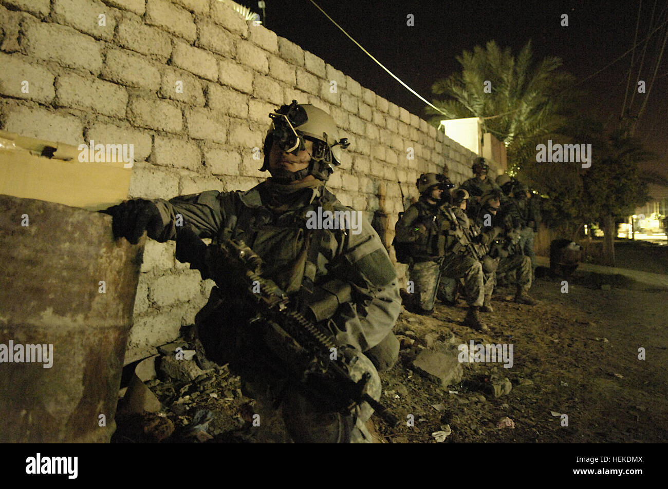 75th Ranger Regiment conducing operations in Iraq, 26 April 2007 Stock ...
