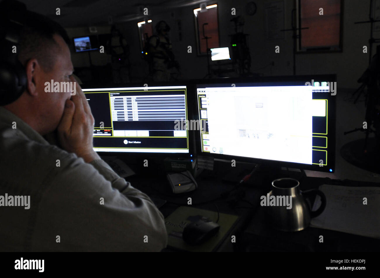 Richard Scott, operator and programmer of the Dismounted Soldier ...