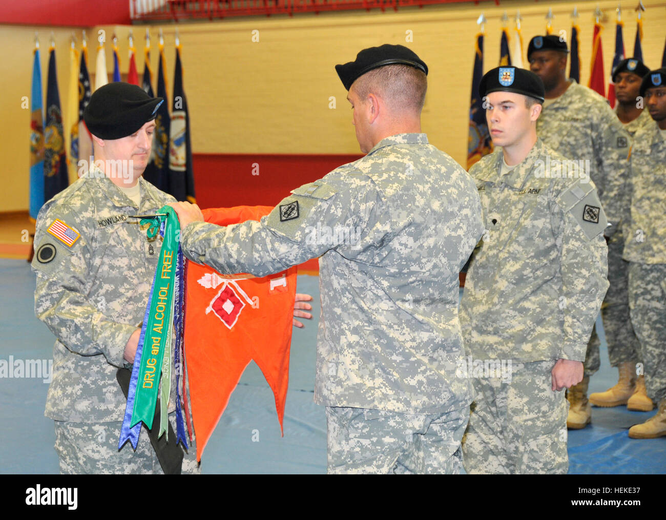 11th Signal Detachment Inactivates in Mannheim Stock Photo - Alamy