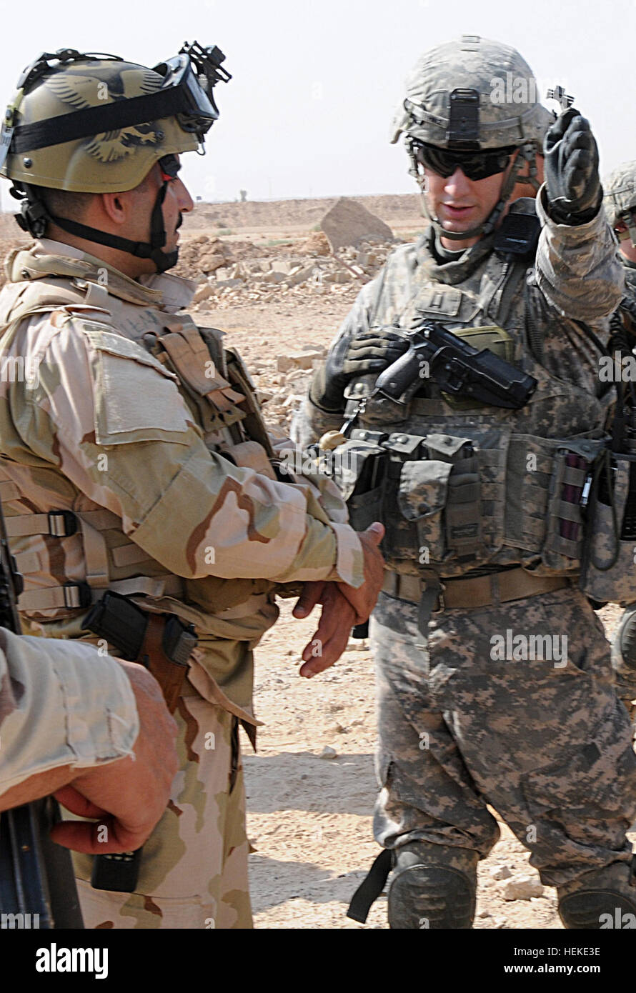 Capt. Scott Hinz, commander of the 2nd Brigade, 82nd Airborne Division ...