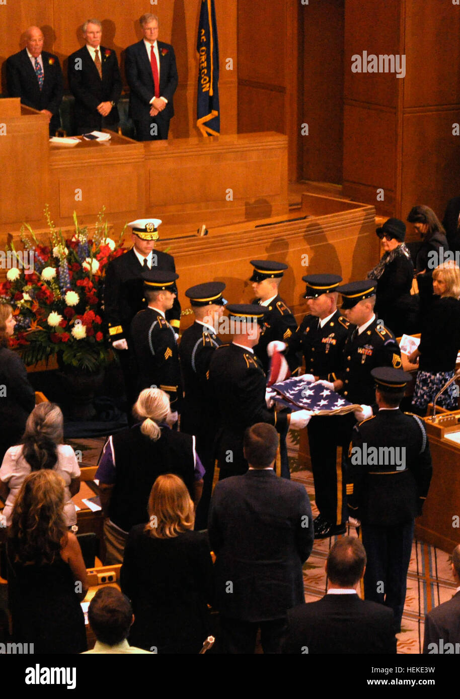 Honor guard performs flag hi-res stock photography and images - Alamy