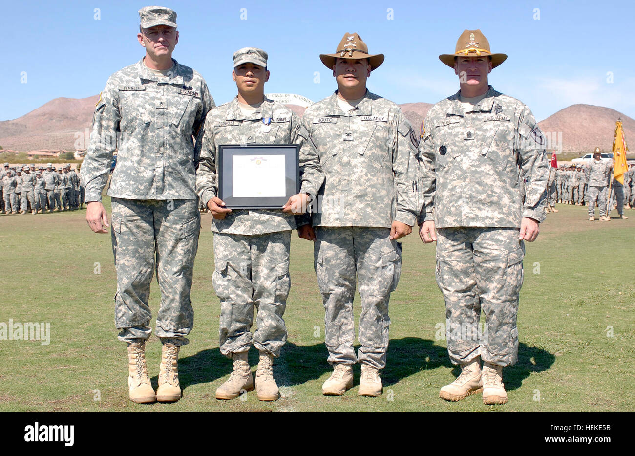 At Fort Irwin, California, a soldier from B Troop, 1st Squadron, 11th ...