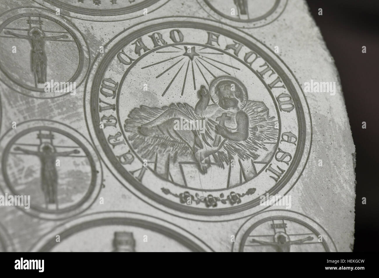 Reute Bei Bad Waldsee, Germany. 15th Dec, 2016. A large wafer used for ...