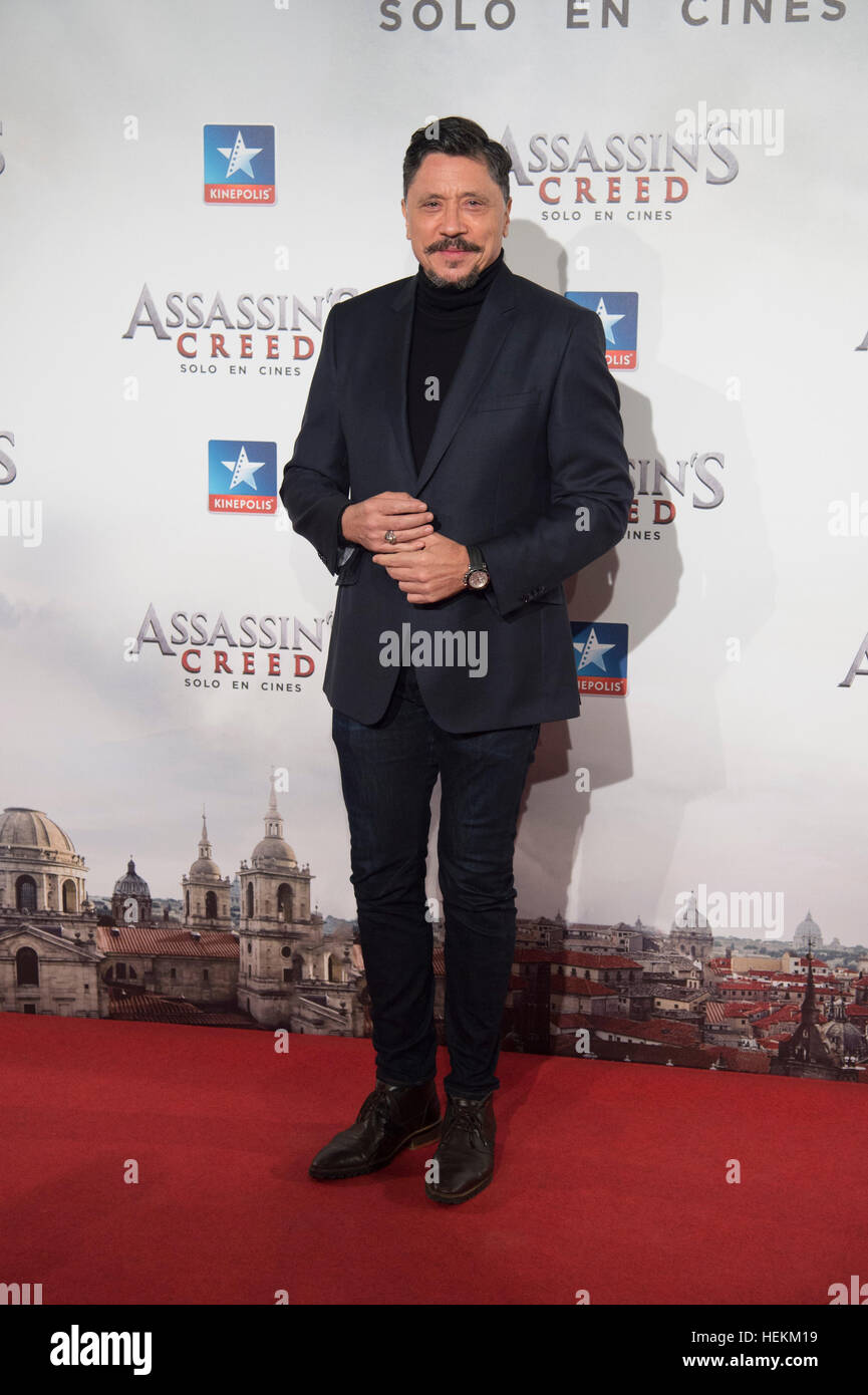 Madrid, Spain. 22nd December, 2016. Actor Carlos Bardem during the ...