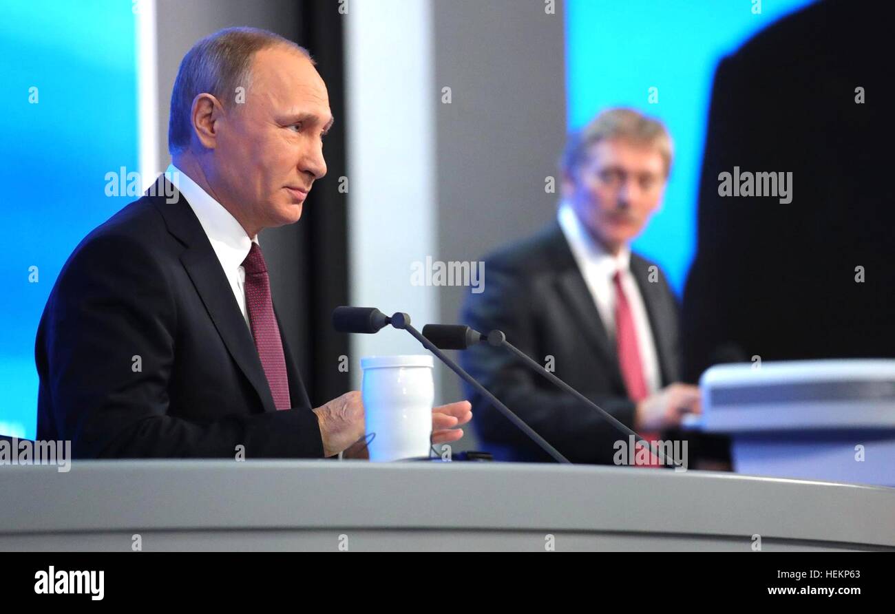 Moscow, Russia. 23rd Dec, 2016. Russian President Vladimir Putin during ...