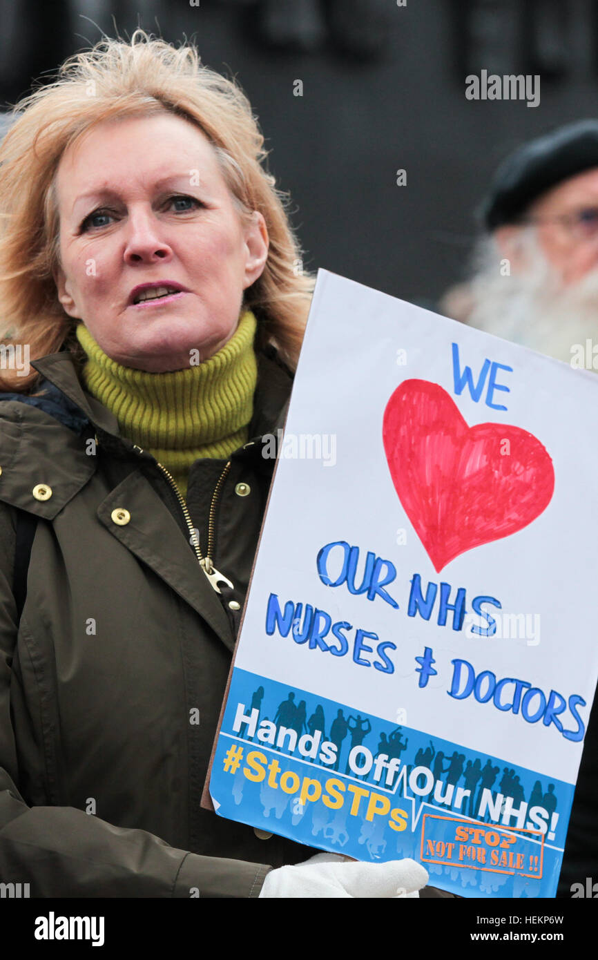 Whitehall, London, UK. 23 Dec, 2016. Health campaigners make a 'Howl ...