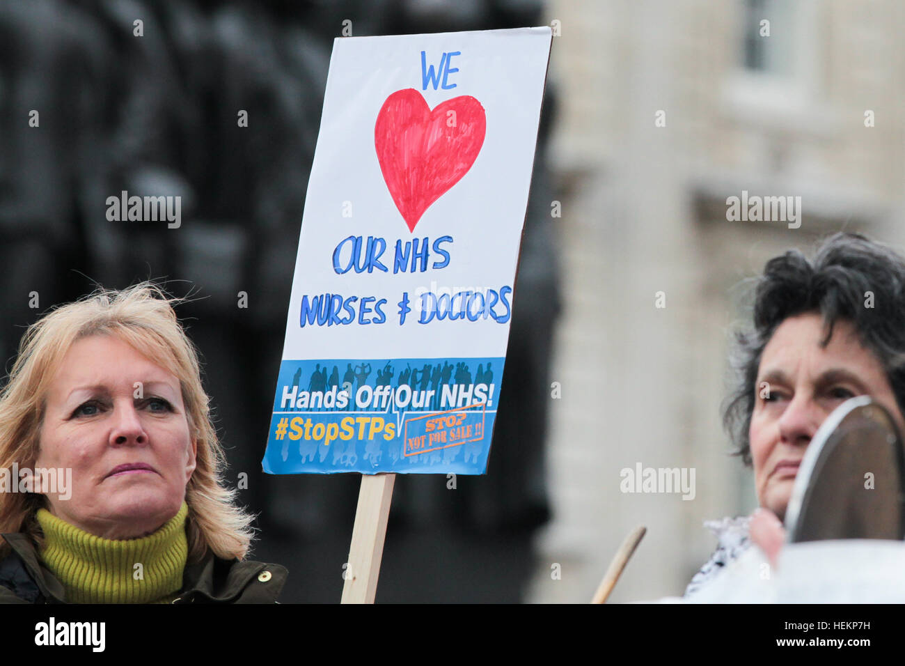 Whitehall, London, UK. 23 Dec, 2016. Health campaigners make a 'Howl ...