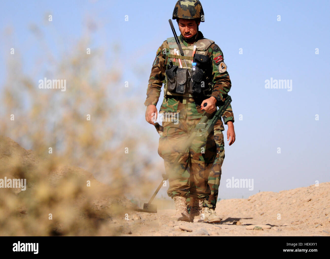 Afghan National Army commandos with the 3rd Commando Kandak practice ...