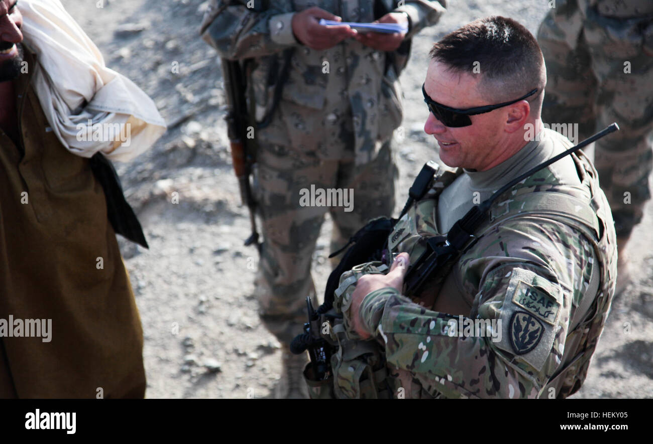 U.S. Army 1st Sgt. Joseph Frescatore, 2nd Squadron, 38th Cavalry ...