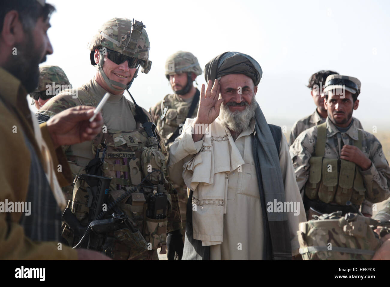 U.S. Army 1st Sgt. Joseph Frescatore, 2nd Squadron, 38th Cavalry ...