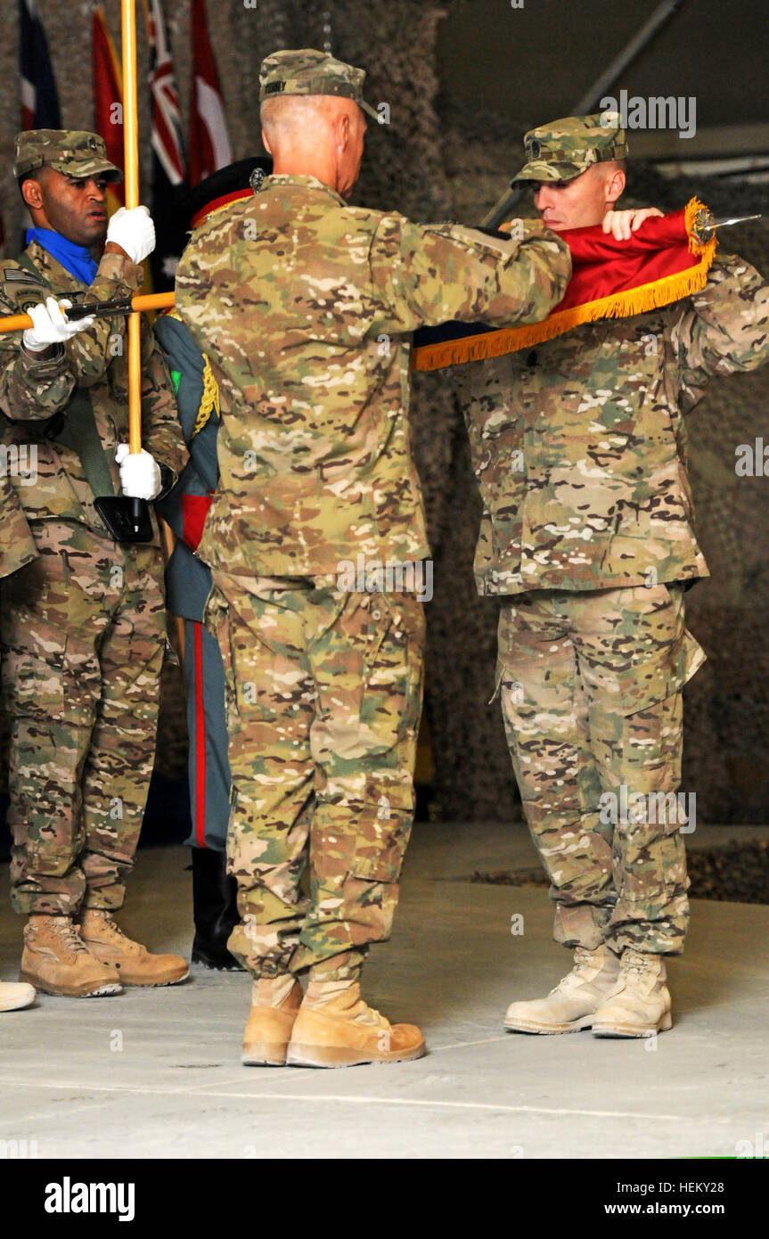 U.S. Army Maj. Gen. James L. Terry and Command Sgt. Maj. Christopher K ...