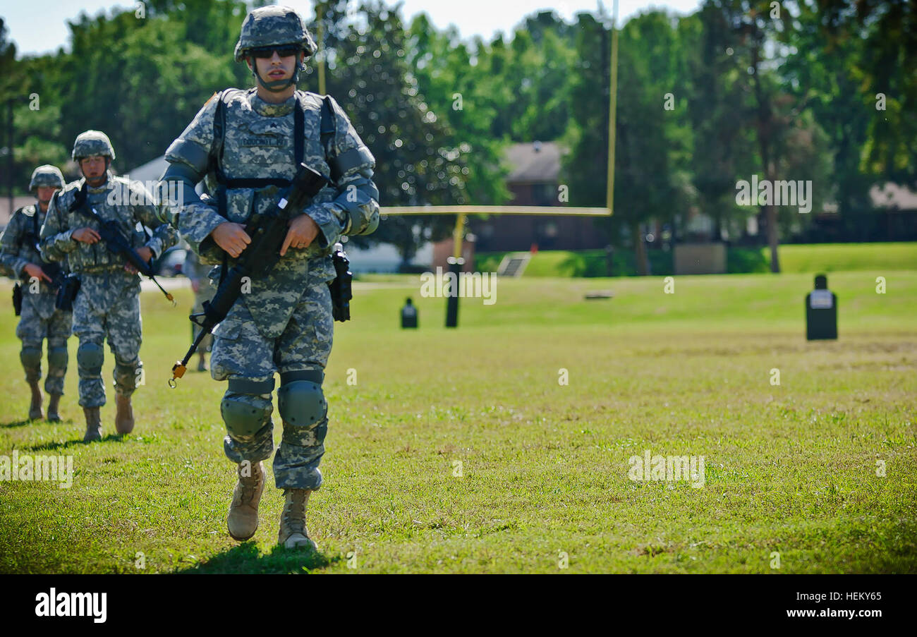 Sgt. Christopher Couchot conducts a "pace count" in preparation of the ...