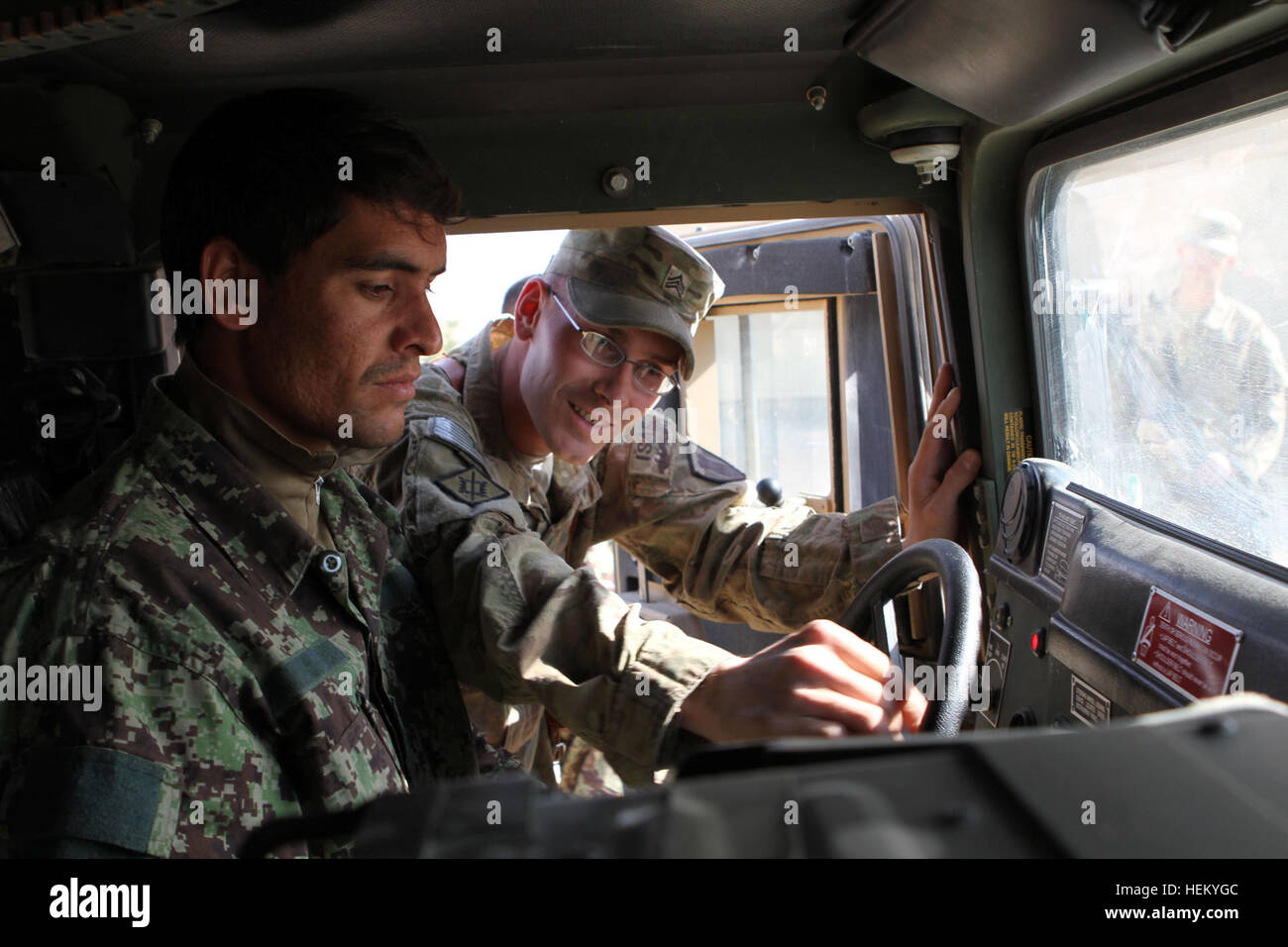 U.S. Army Sgt. Tyler Vivyan, a heavy equipment operator with Task Force ...