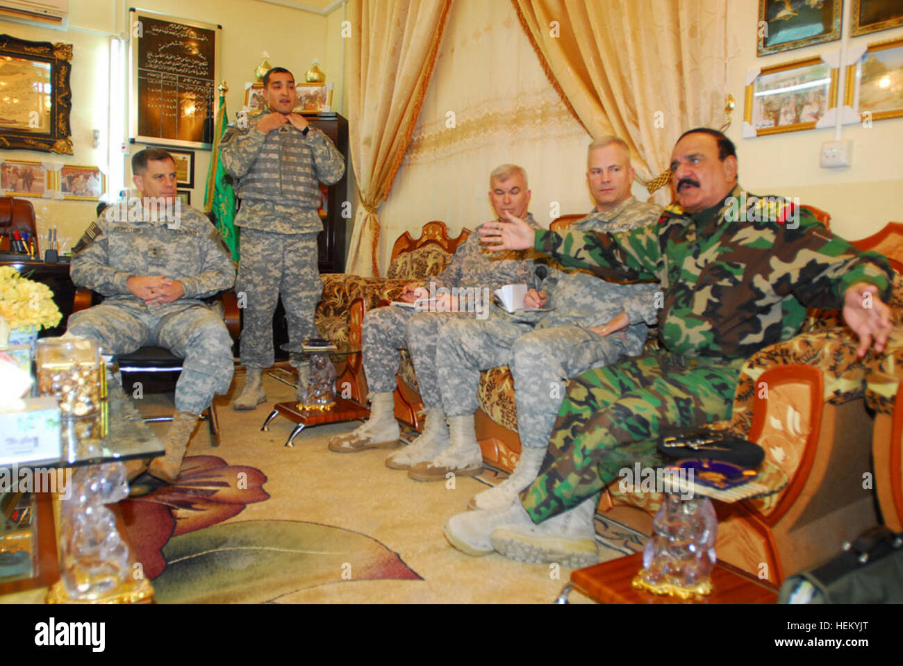 Maj. Gen. Michael Ferriter, left, deputy commanding general, Multi ...