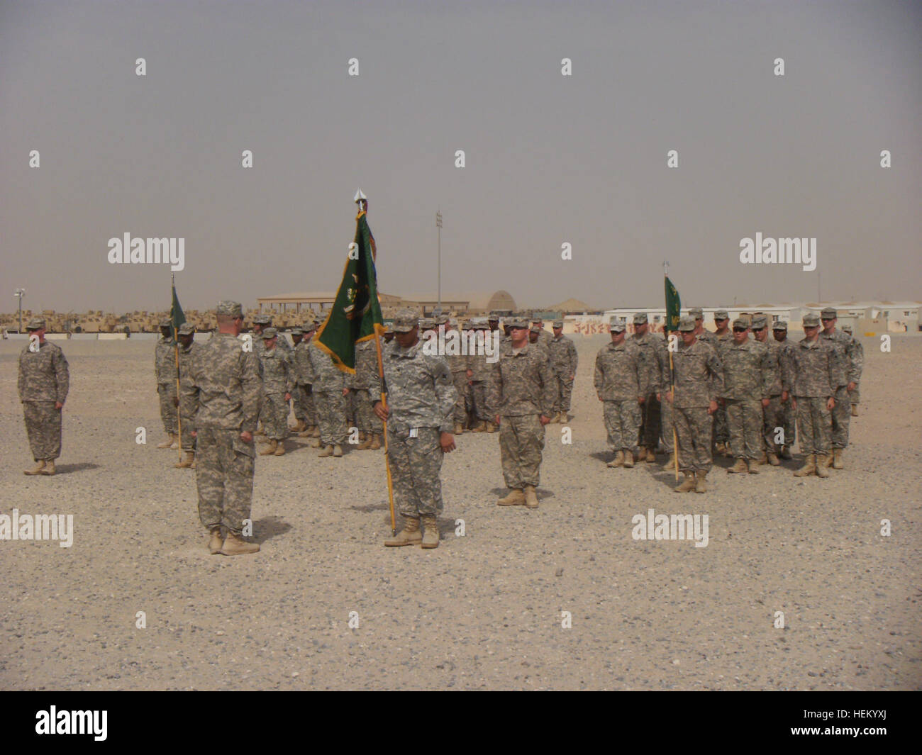 Soldiers of Headquarters and Headquarters Detachment, 112TH Military ...