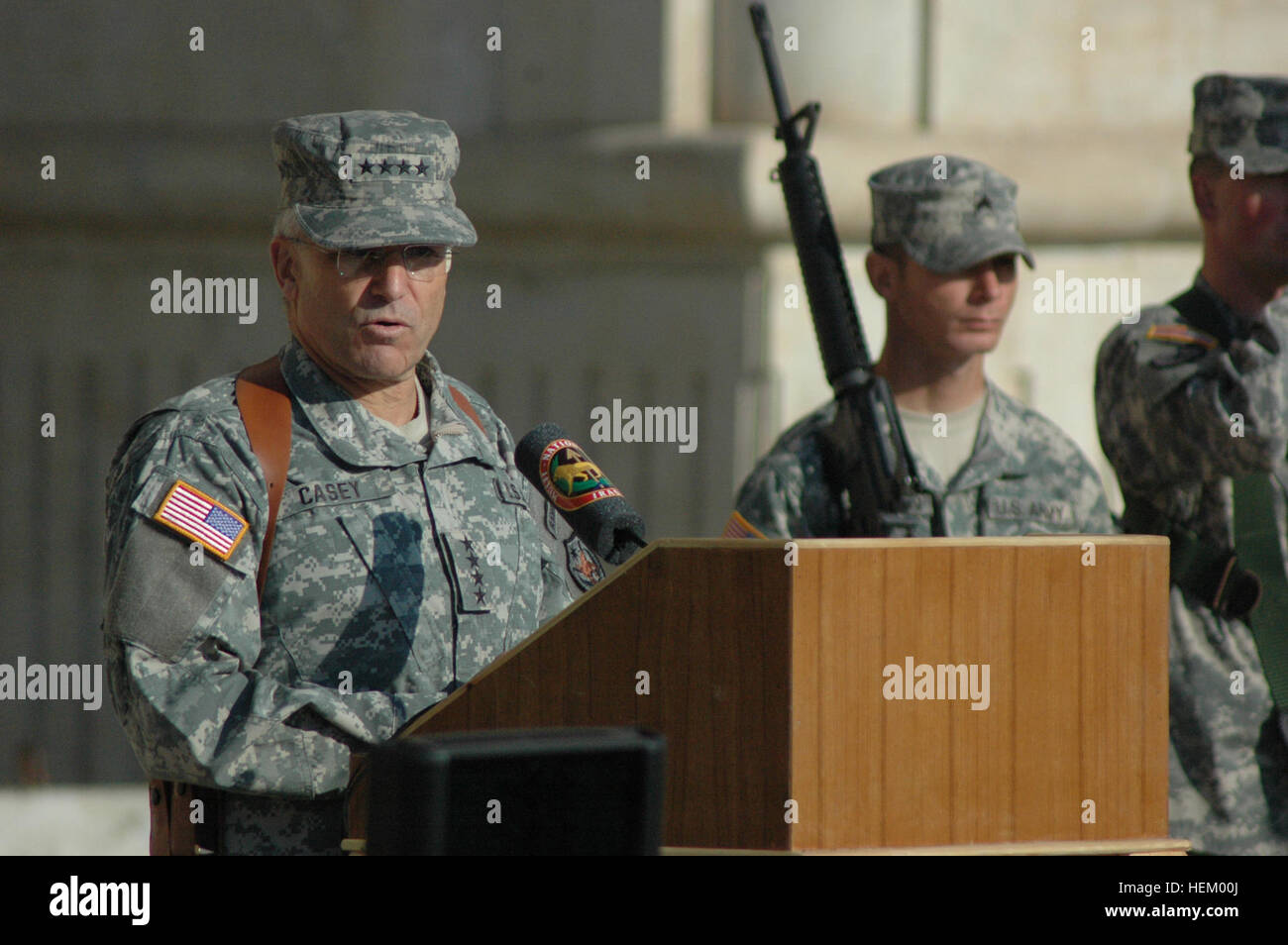 CAMP VICTORY, Iraq – Gen. George W. Casey Jr., Multi-National Force ...