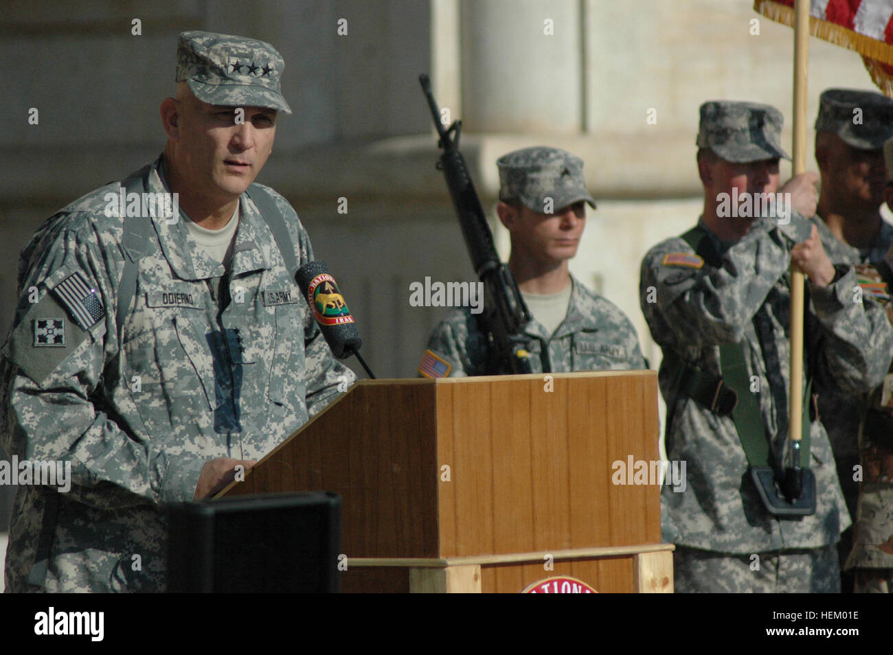 CAMP VICTORY, Iraq – Lt. Gen. Ray Odierno, III Corps commanding general ...