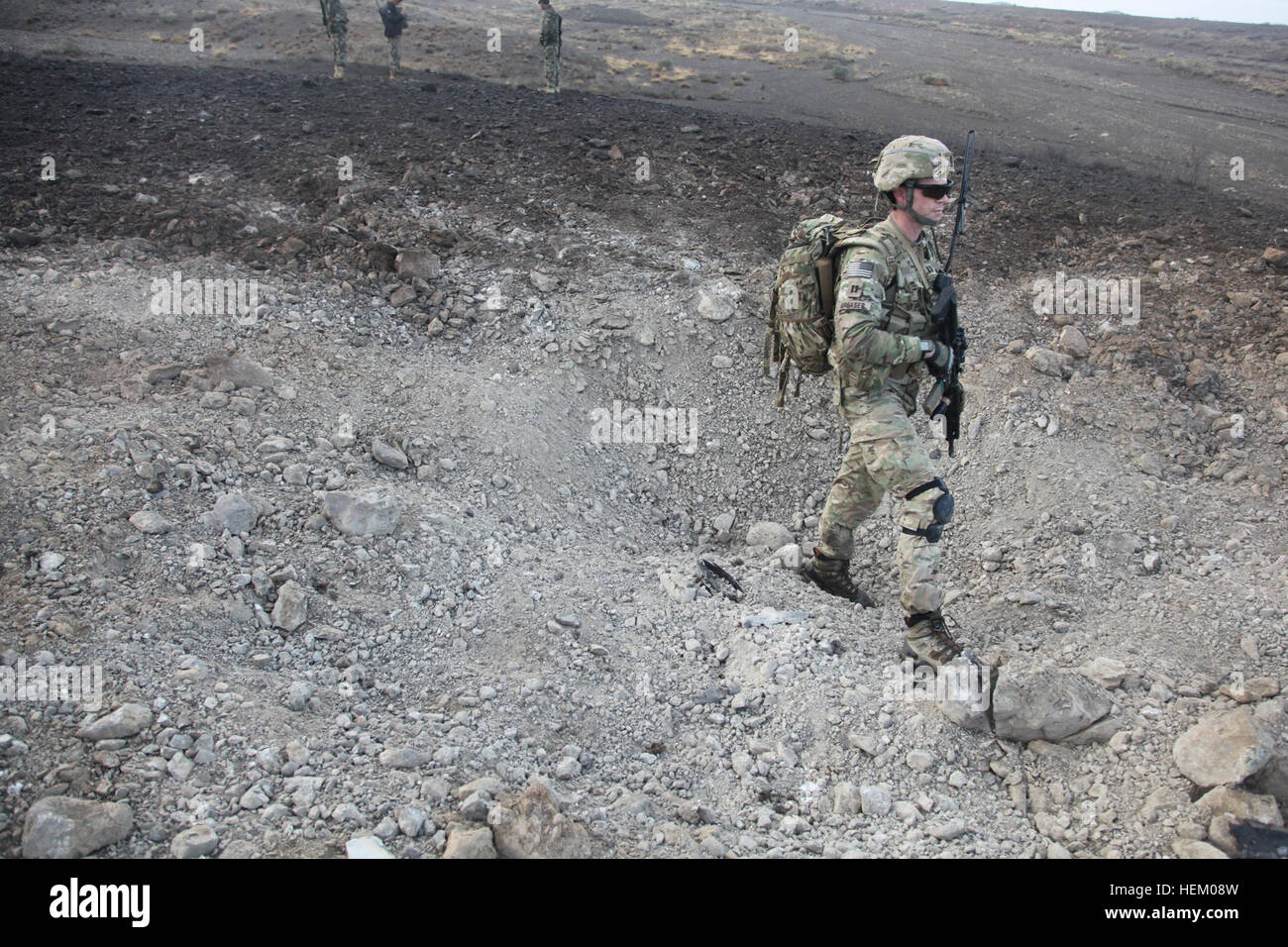 U.S. Army Capt. DeShane Greaser, from Rosebury, Ore., commander of C ...