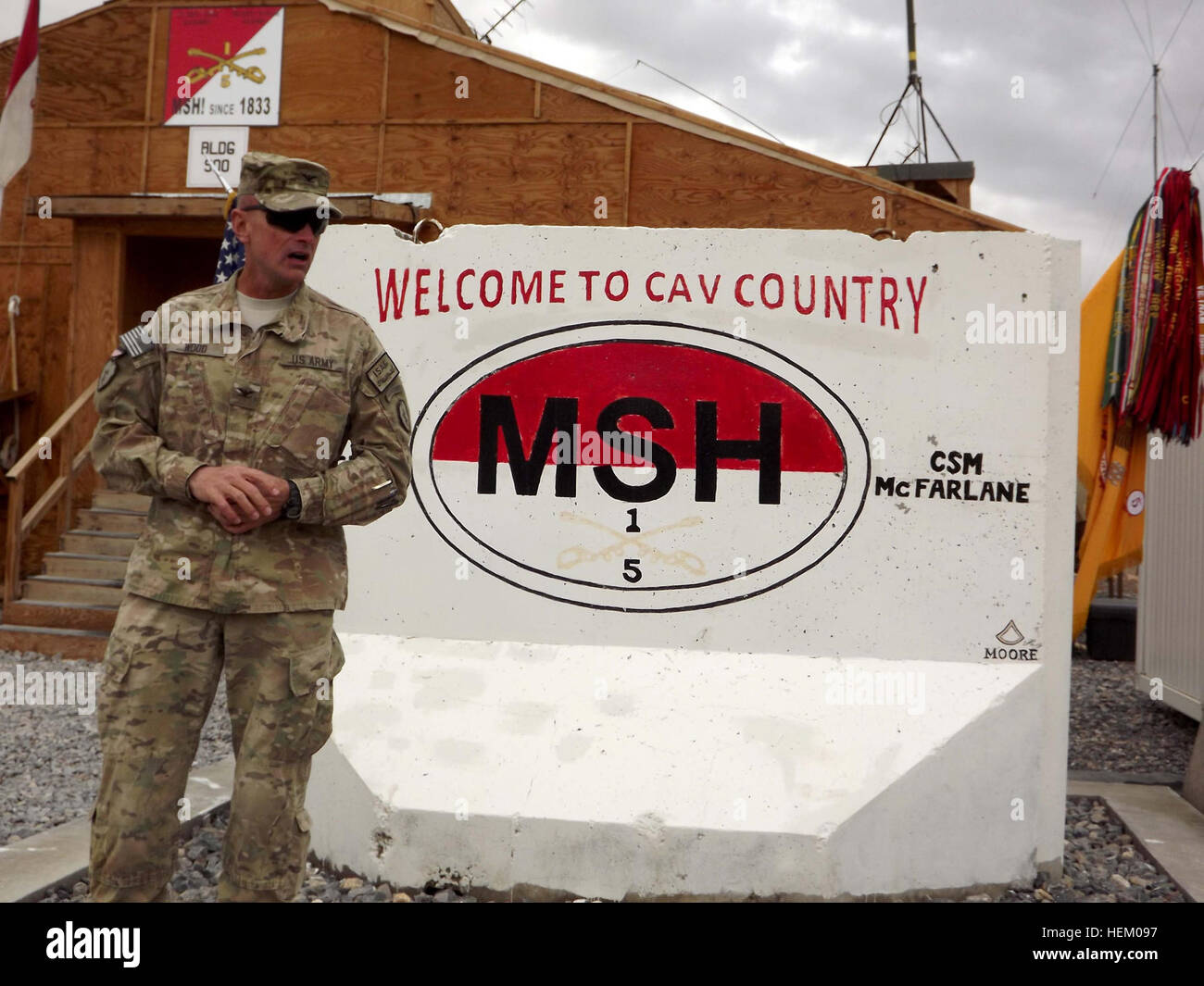 Col. Todd R. Wood, commander of the 1st Stryker Brigade Combat Team ...