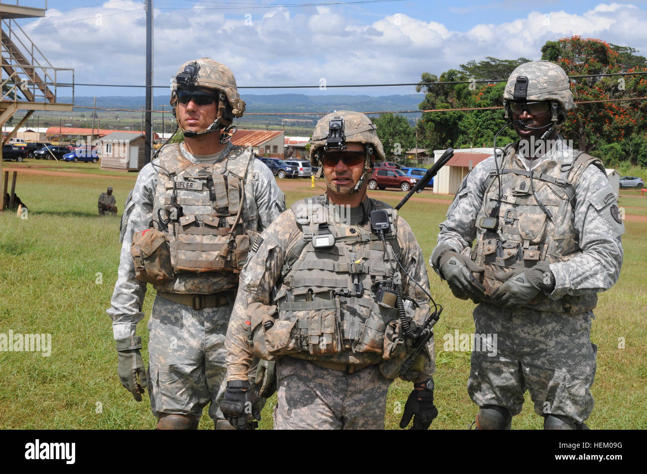 From left, U.S. Army Col. Brian Eifler, the commander of the 3rd ...