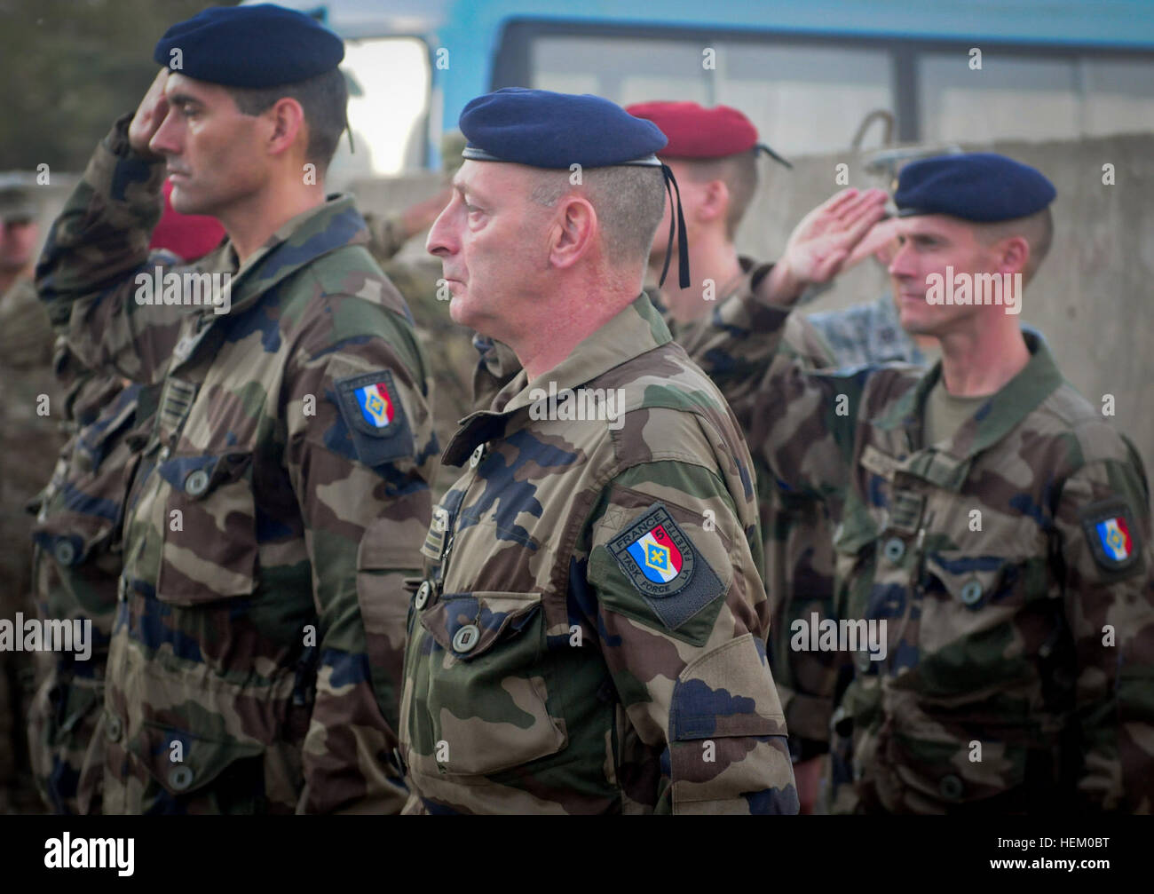 French Lt. Col. Alain Cot, commander of the French liaison officers in ...