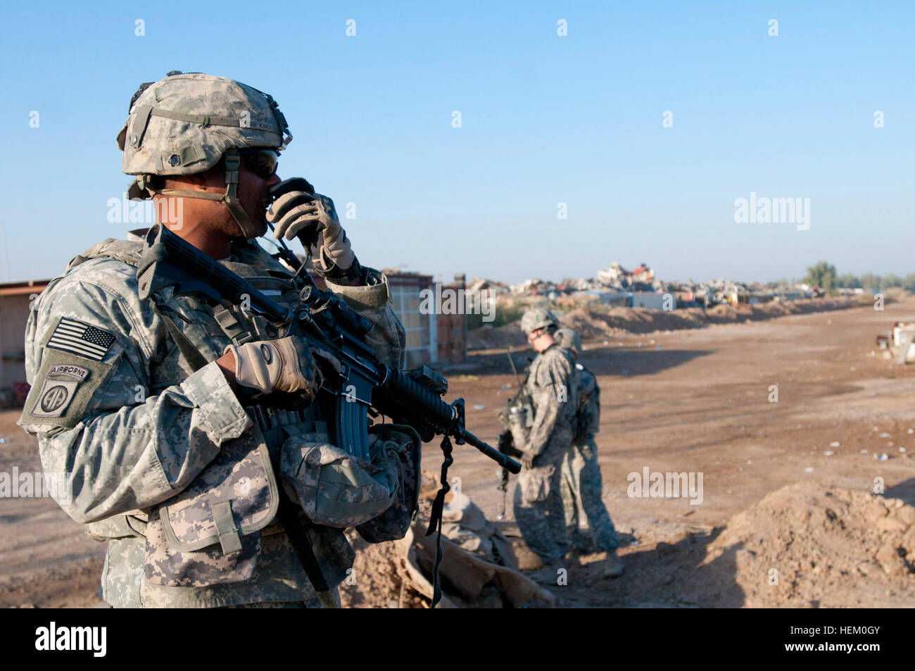 Paratroopers from D Company, 2nd Battalion, 325th Airborne Infantry ...