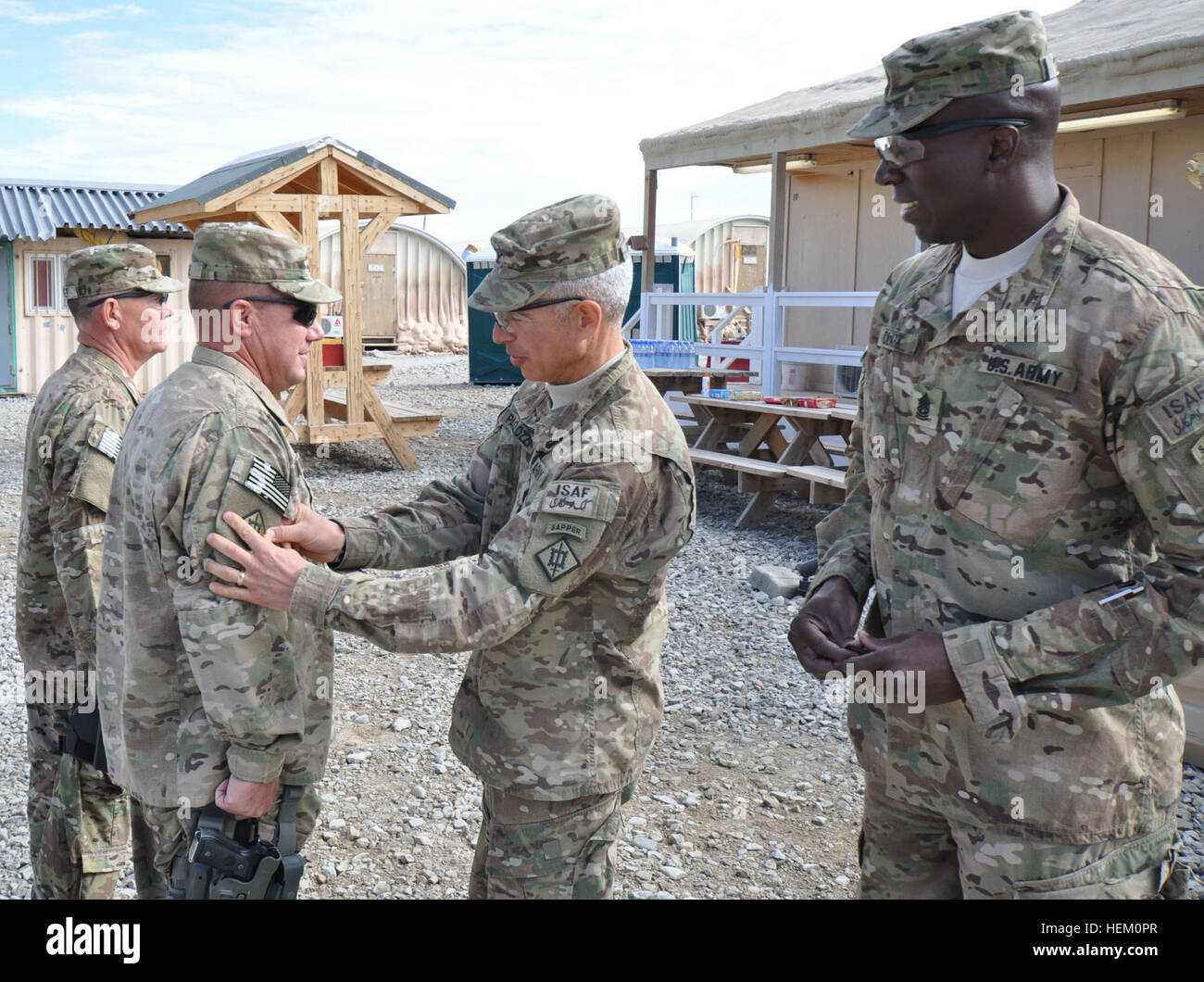 U.S. Army Col. Paul Paolozzi (second from right) of Utica, N.Y., and ...