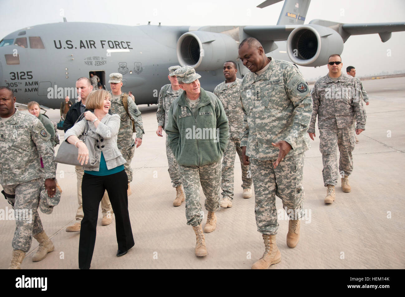 Gen. Lloyd J. Austin III, commander, United States Forces-Iraq, walks ...