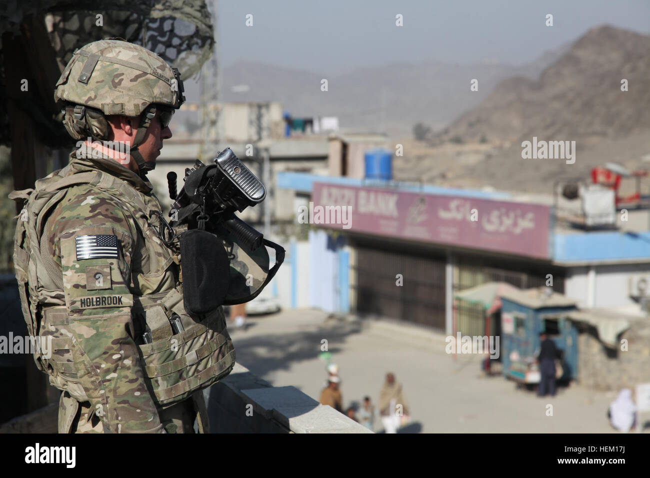 U.S. Army Spc. Jeremiah Holbrook, attached to 3rd Battalion, 7th Field ...