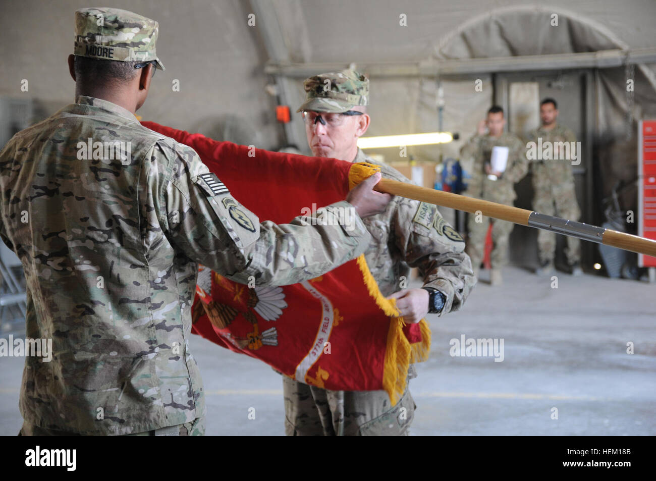 U.S. Army Lt. Col. Frank Stanco, commander of 2nd-377th PFAR, from York ...