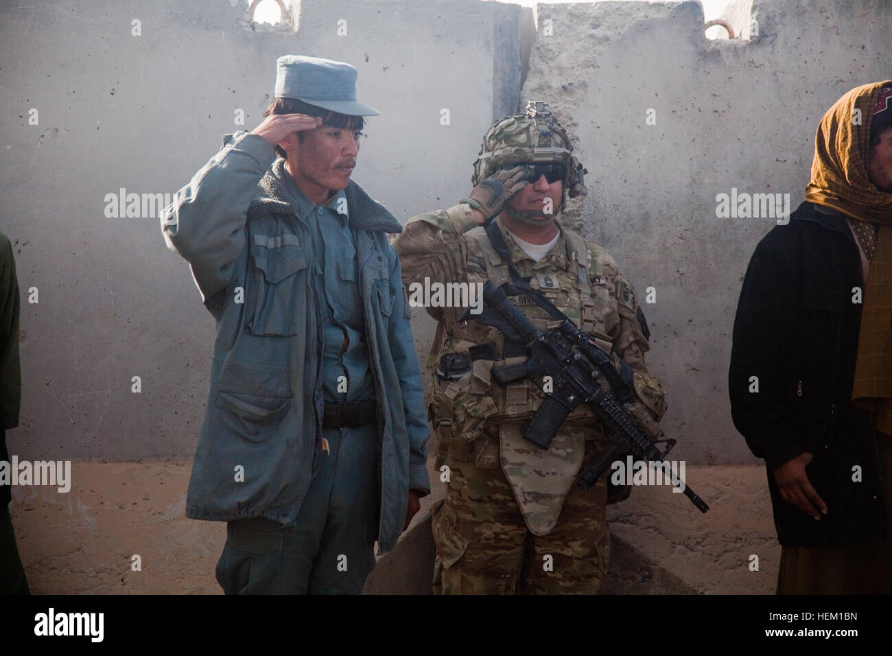 Afghan local police station opening ceremony hi-res stock photography ...