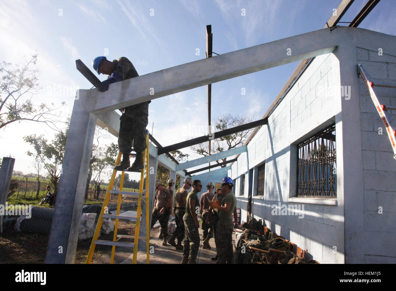 The U.S. Navy Mobile Construction Battalion (NMCB) 23 embarked aboard ...