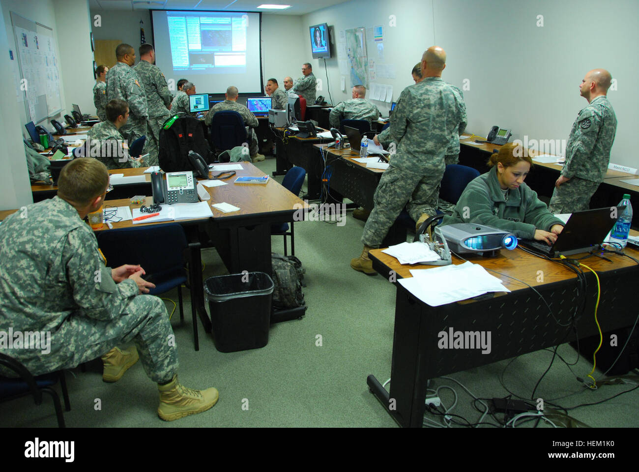 California Army National Guard exercise planners from the 115th ...