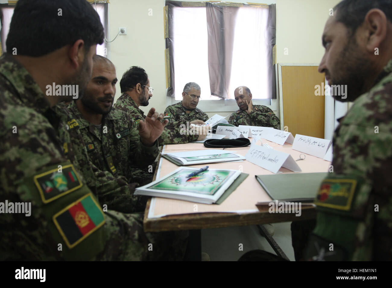 Afghanistan National Army soldiers of the 201st Corps and 203rd Corps ...